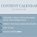 Social Media Content Calendar Planner Influencer Google - Etsy