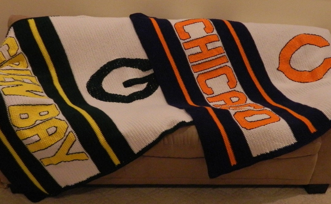 Crochet Blanket - Team Sports - College - Customized Large Afghan ...