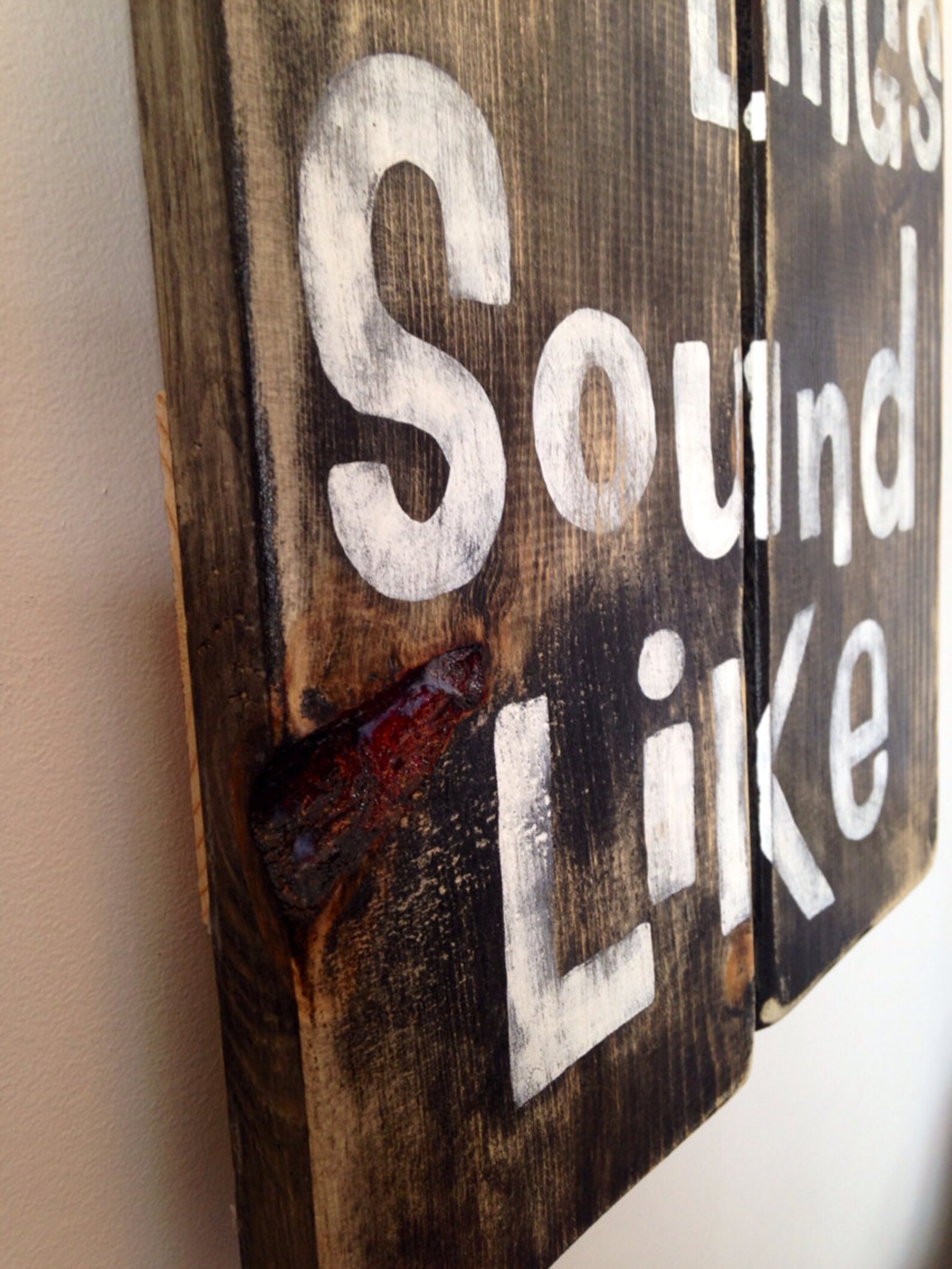 Handmade Wood Sign Inspirational music - Etsy