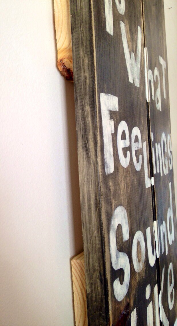 Handmade Wood Sign Inspirational music - Etsy