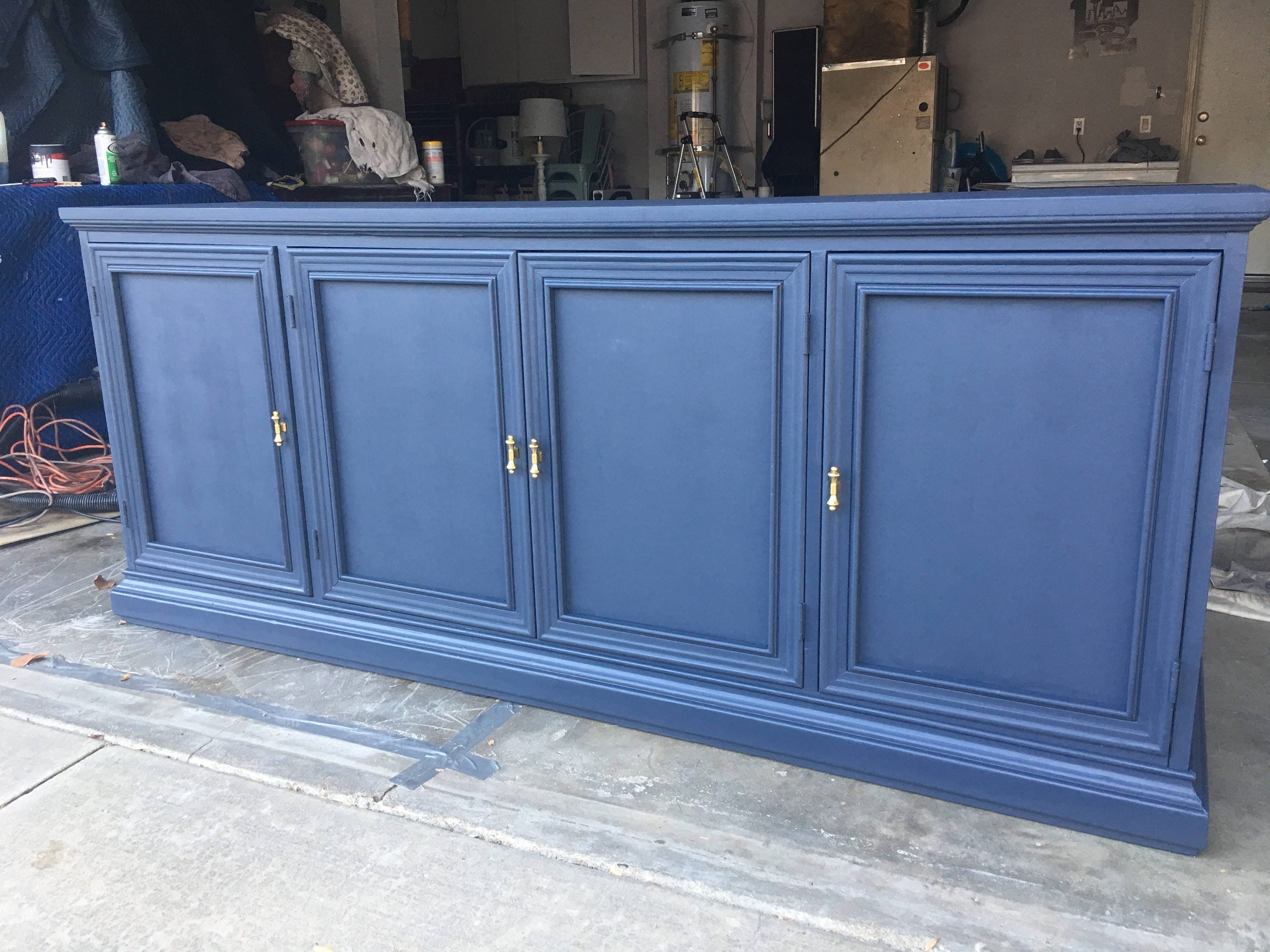 SAMPLE - Do Not Purchase - See Description - Navy Blue Credenza ...