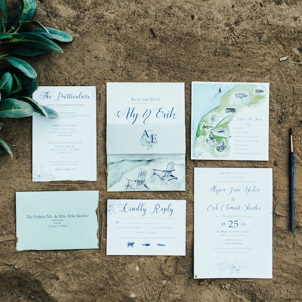 Wedding Invitations With Matching Save the Date - Etsy