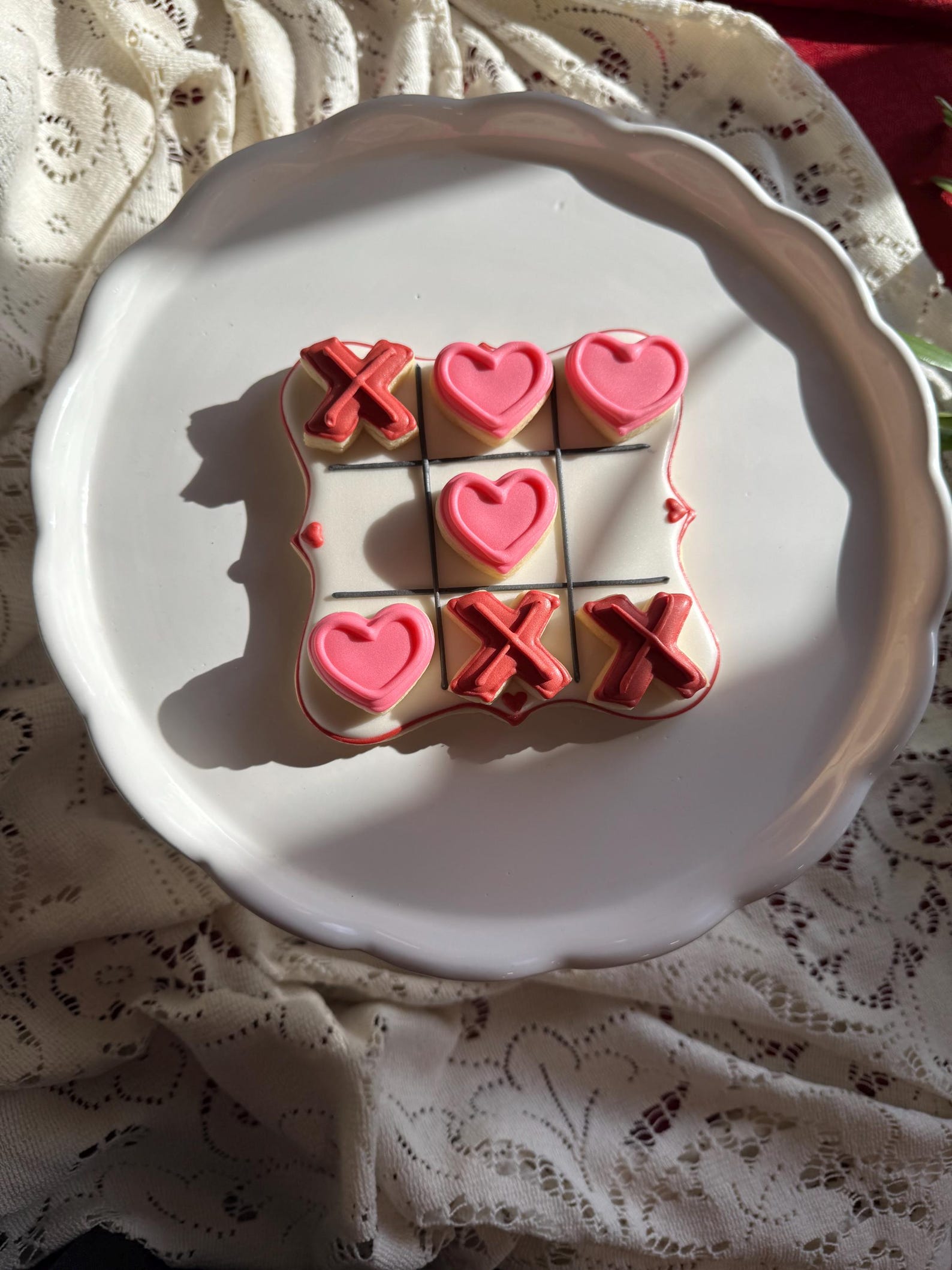 Valentine’s Tic Tac Toe Cookie Set - Etsy