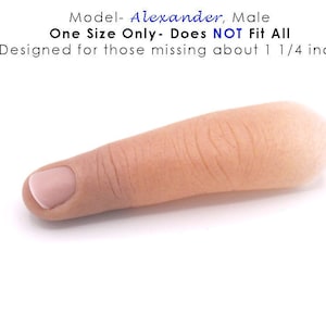 Male Alexander Model- Basic FULL Length Fingertip Extension in Soft ...