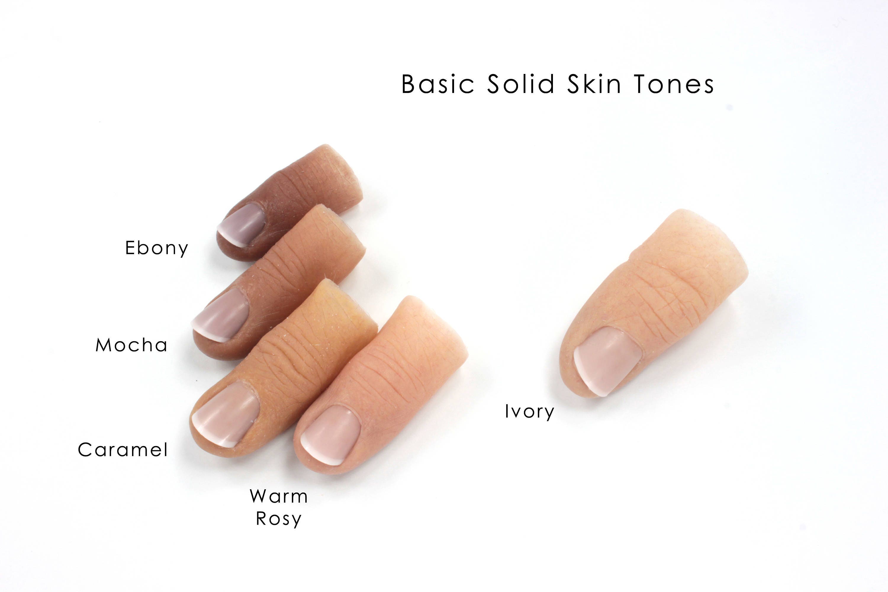 Female CAMILLE Model- Basic FULL Length Finger Extension in Soft ...