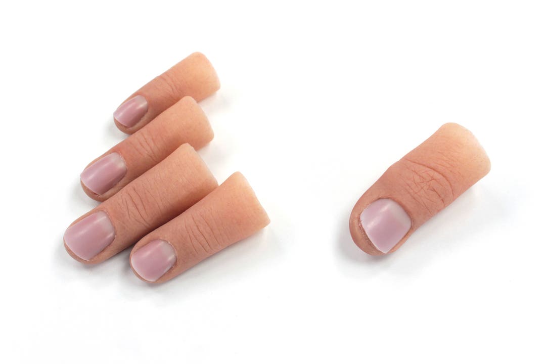 Mens ALEXANDER Model- Silicone Fingertip- Realistic Two Skin Tones ...