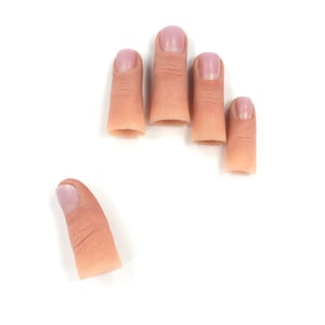 Two-tone Male Fingertip Extension in Soft Silicone, Partially Hollow ...
