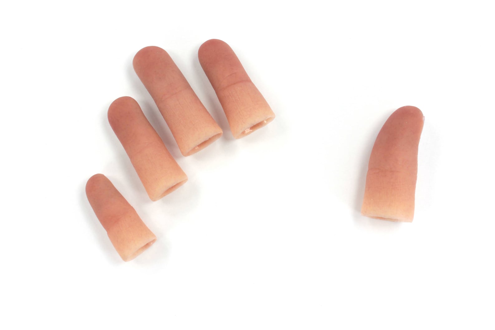 Two-tone Male Fingertip Extension in Soft Silicone, Partially Hollow ...