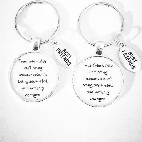 Best Friend Keychain - Etsy