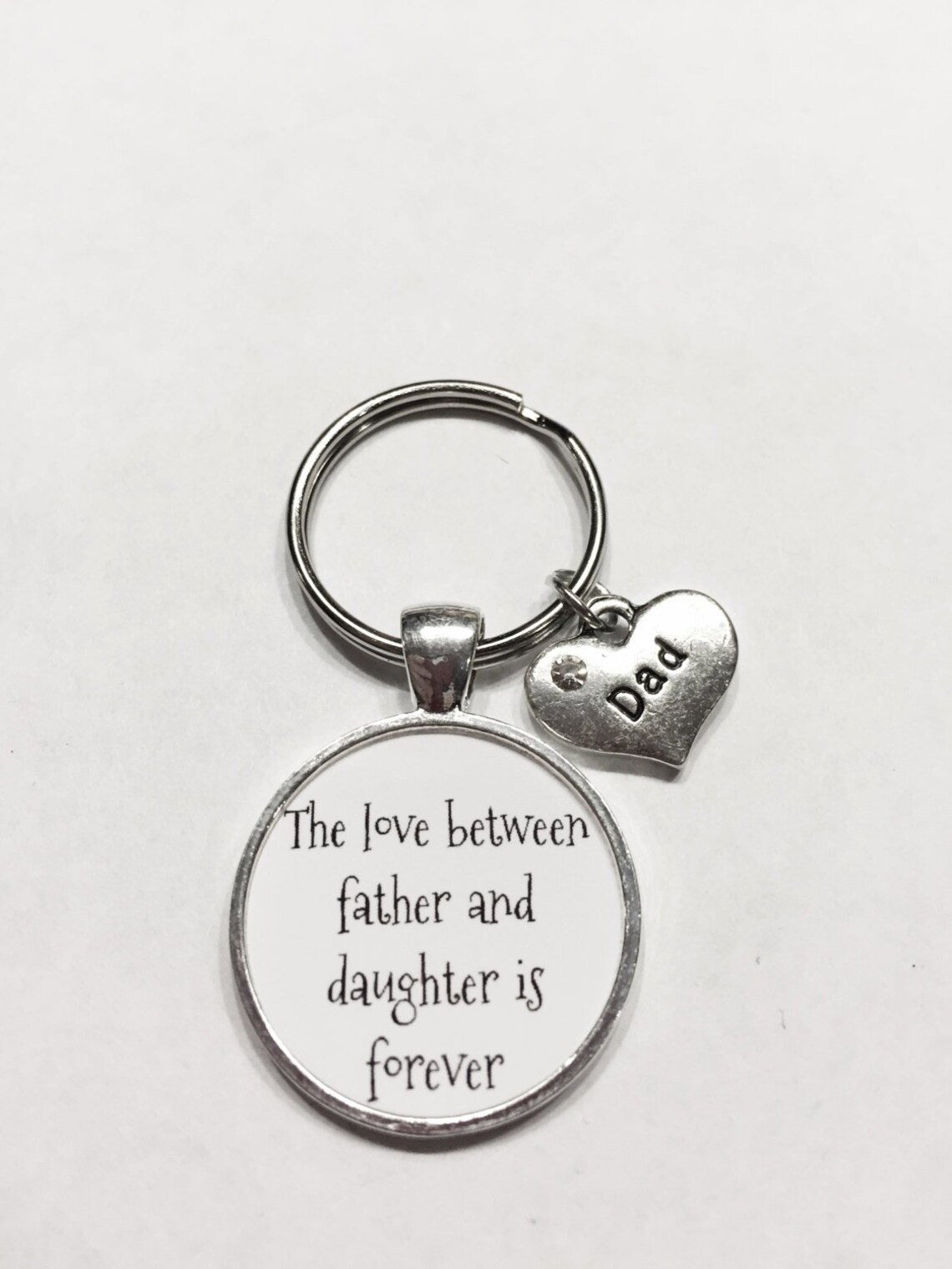 Dad Gift Father Daughter Keychain Dad Keychain the Love - Etsy