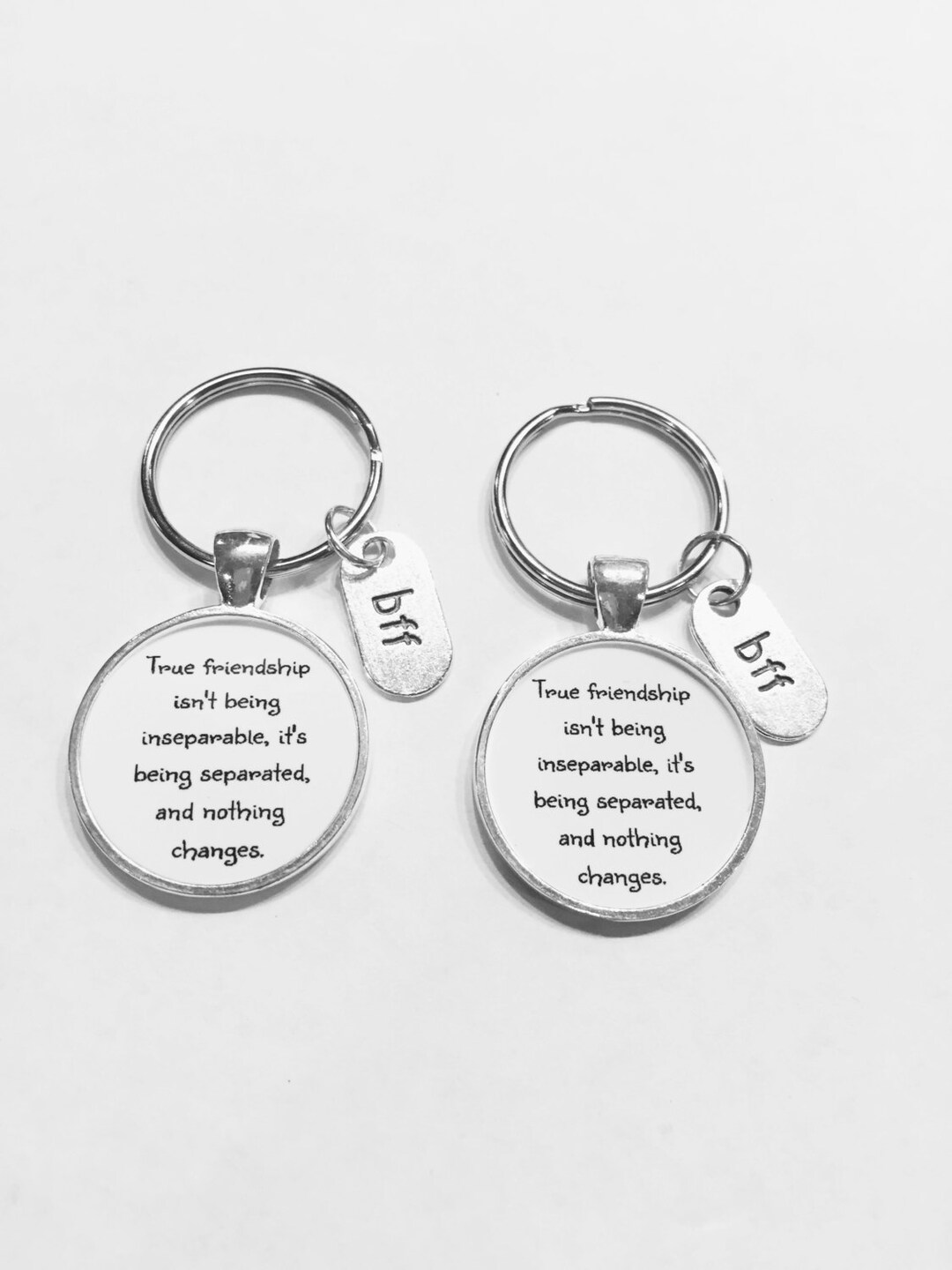 Best Friend Gift, True Friendship Long Distance Keychain, Best Friend ...