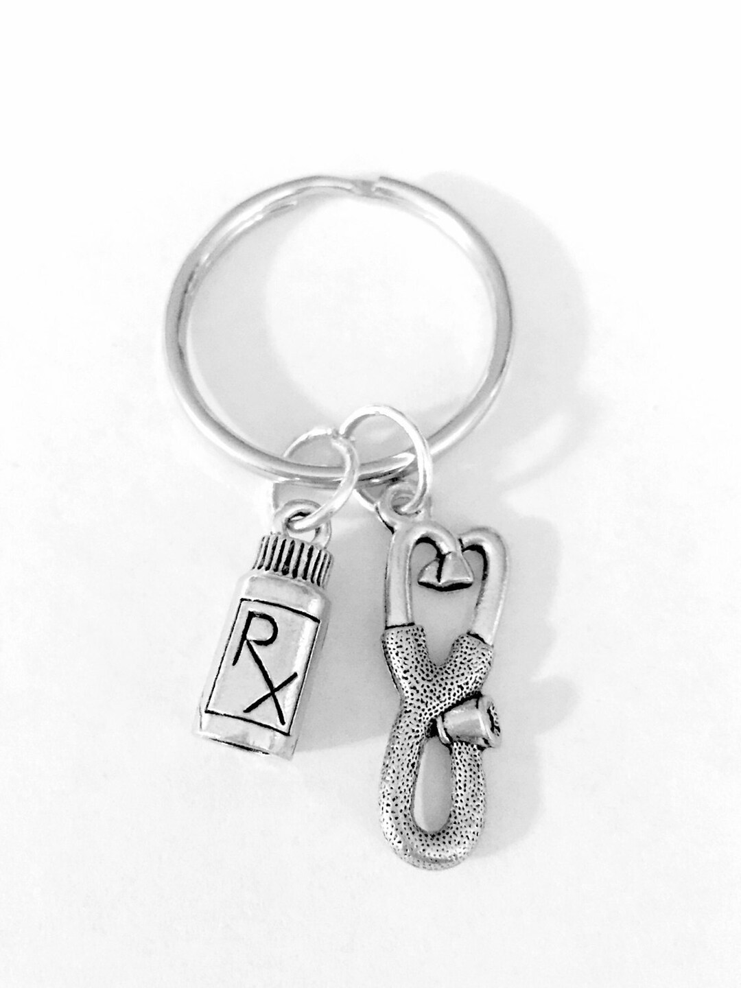 Stethoscope Keychain, RX Medicine Bottle Keychain, Prescription ...