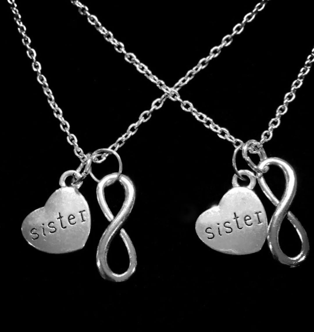 Sister Gift, Sister Necklace Set, Sister Jewelry, 2 Necklaces Sister ...