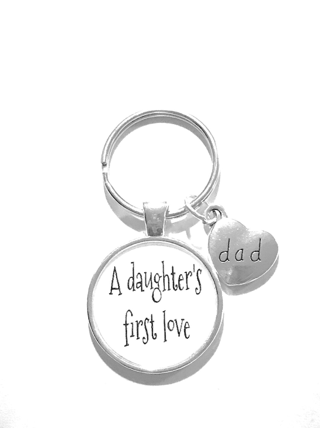 Father Daughter Keychain, A Daughter's First Love Dad Keychain. Father ...