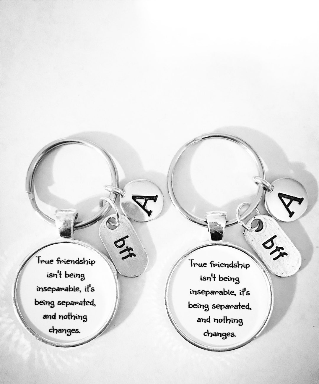 Best Friend Gift, Best Friend Keychain, True Friendship Keychain, Long ...
