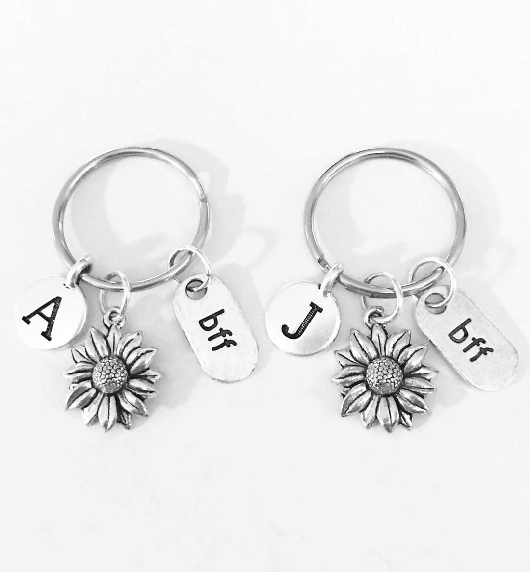Best Friend Gift, Best Friend Keychain, Daisy Flower Keychain ...