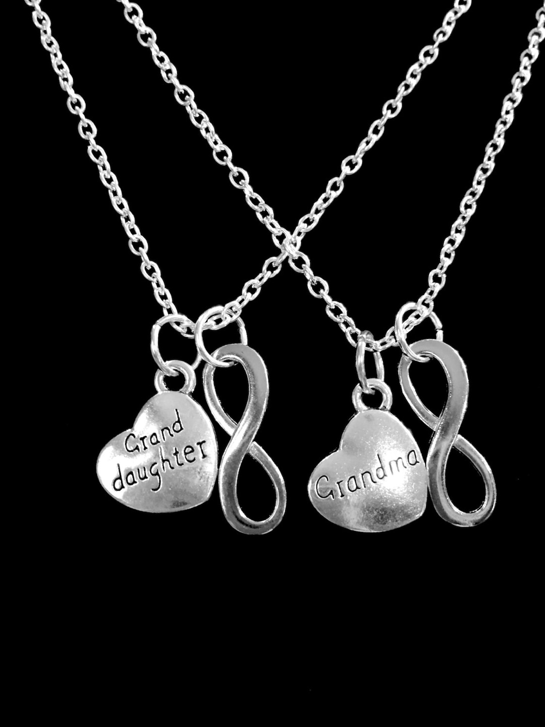 Infinity Grand Daughter Grandma Granddaughter Gift Necklace Etsy