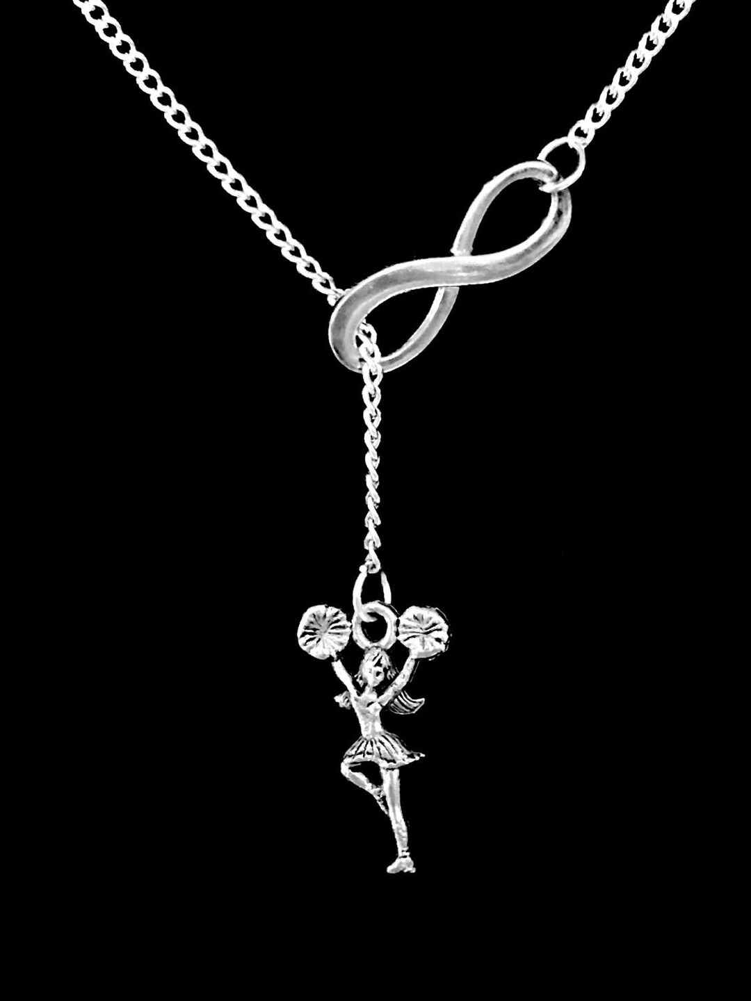 Gift for Her, Cheerleader Necklace, Cheer Jewelry, Cheer Necklace, Pom ...