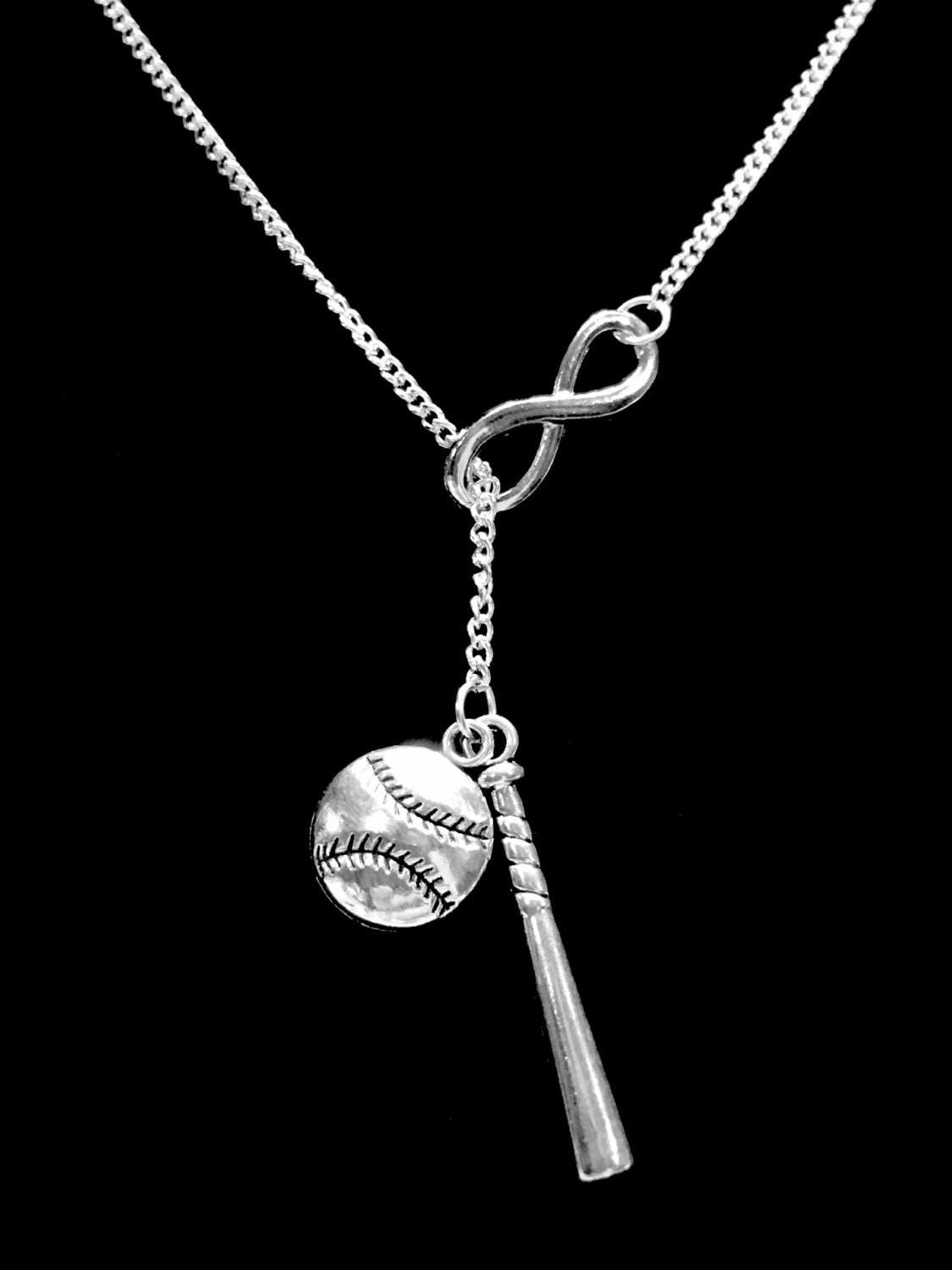 Baseball Bat Necklace Softball Necklace Allstar Gift - Etsy