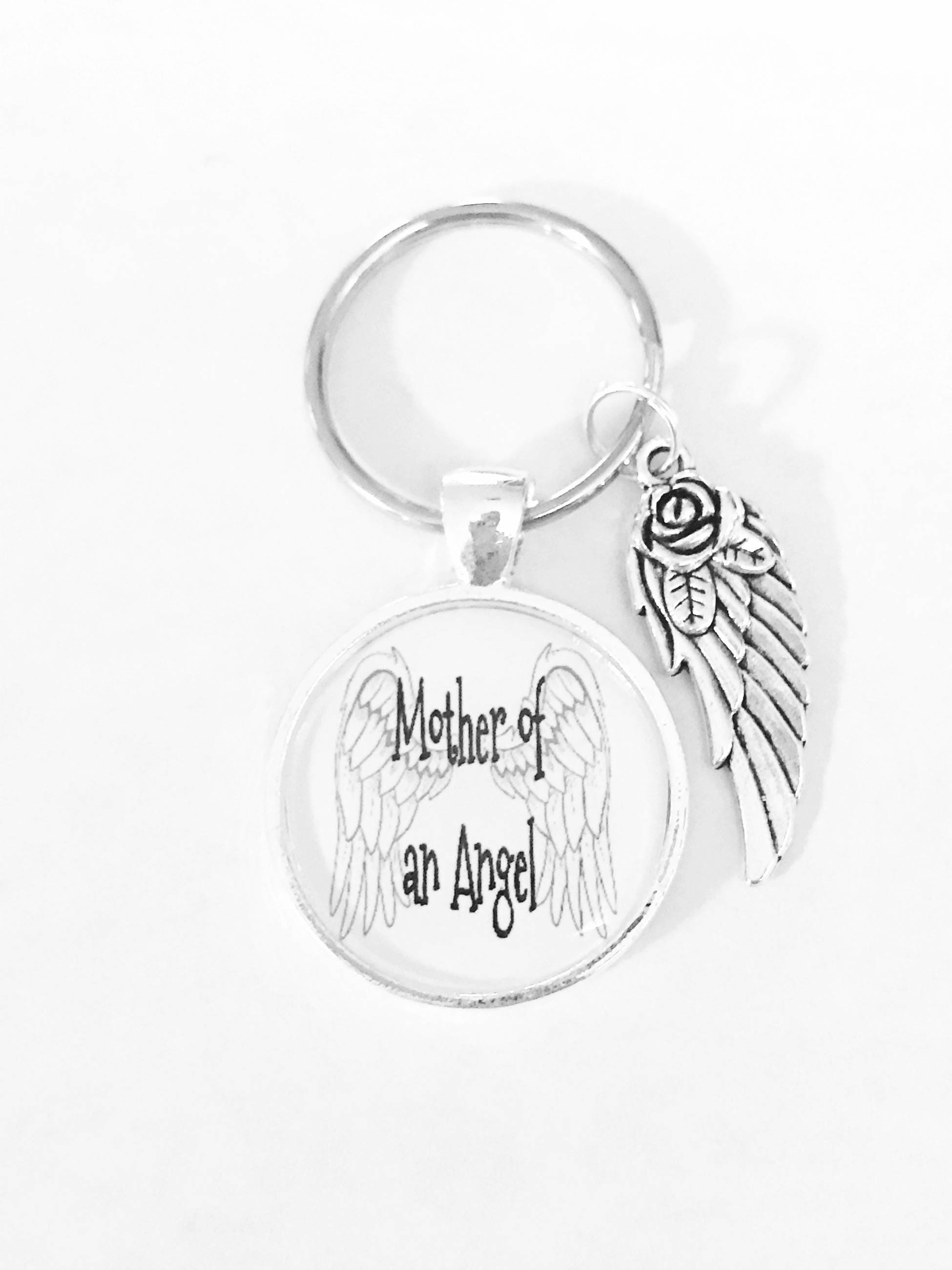 Memorial Keychain Mother of an Angel Child in Heaven - Etsy UK