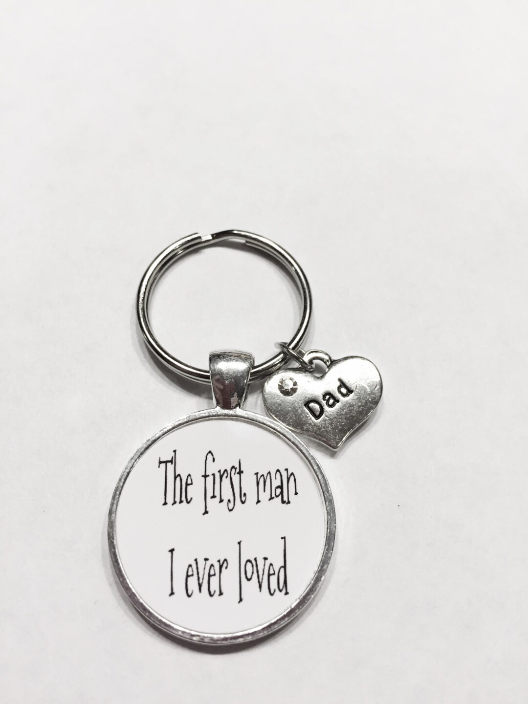 Father Daughter Keychain, Dad the First Man I Ever Loved Father ...
