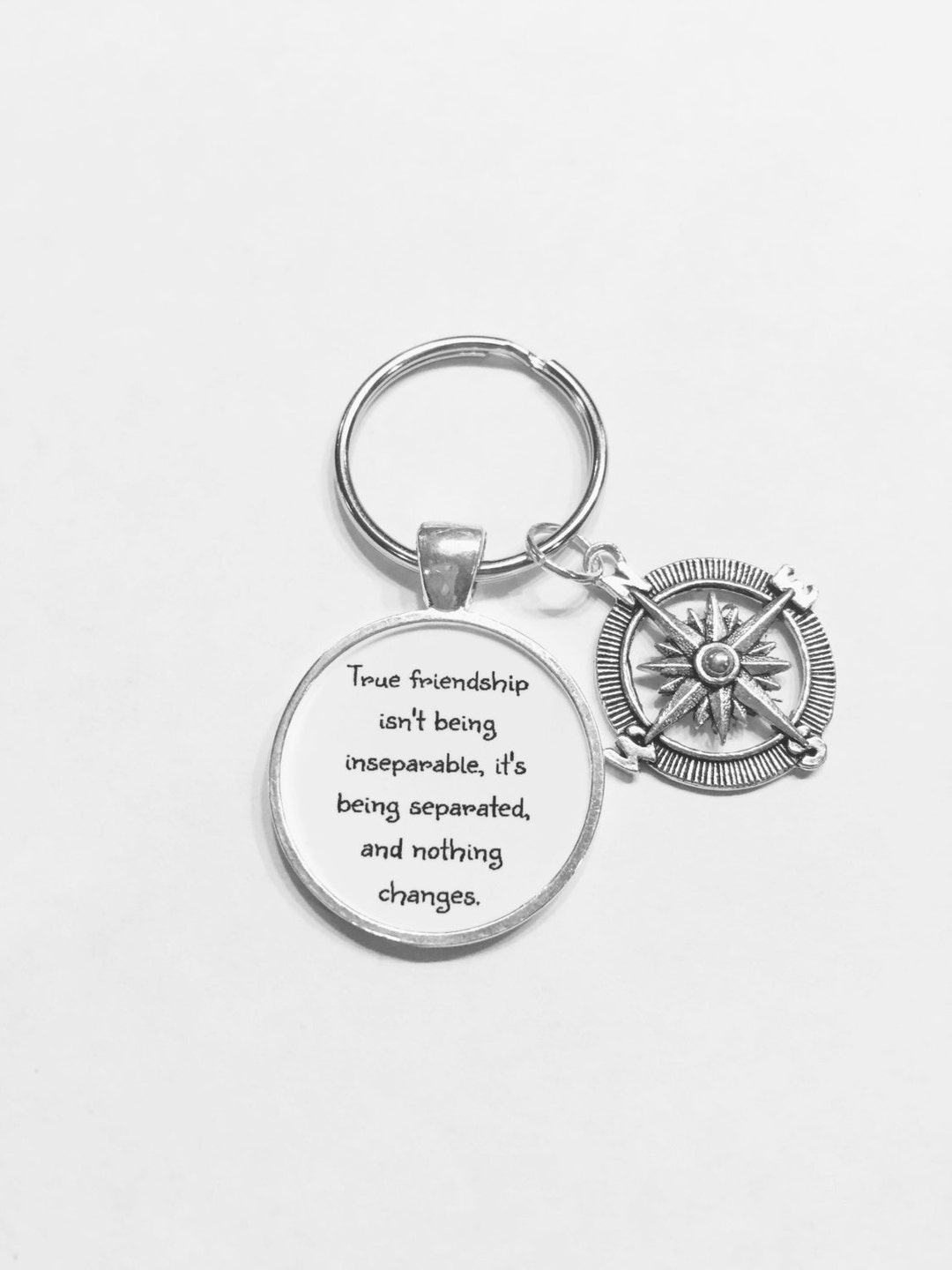 Best Friend Gift, Compass True Friendship Long Distance Keychain, Best ...