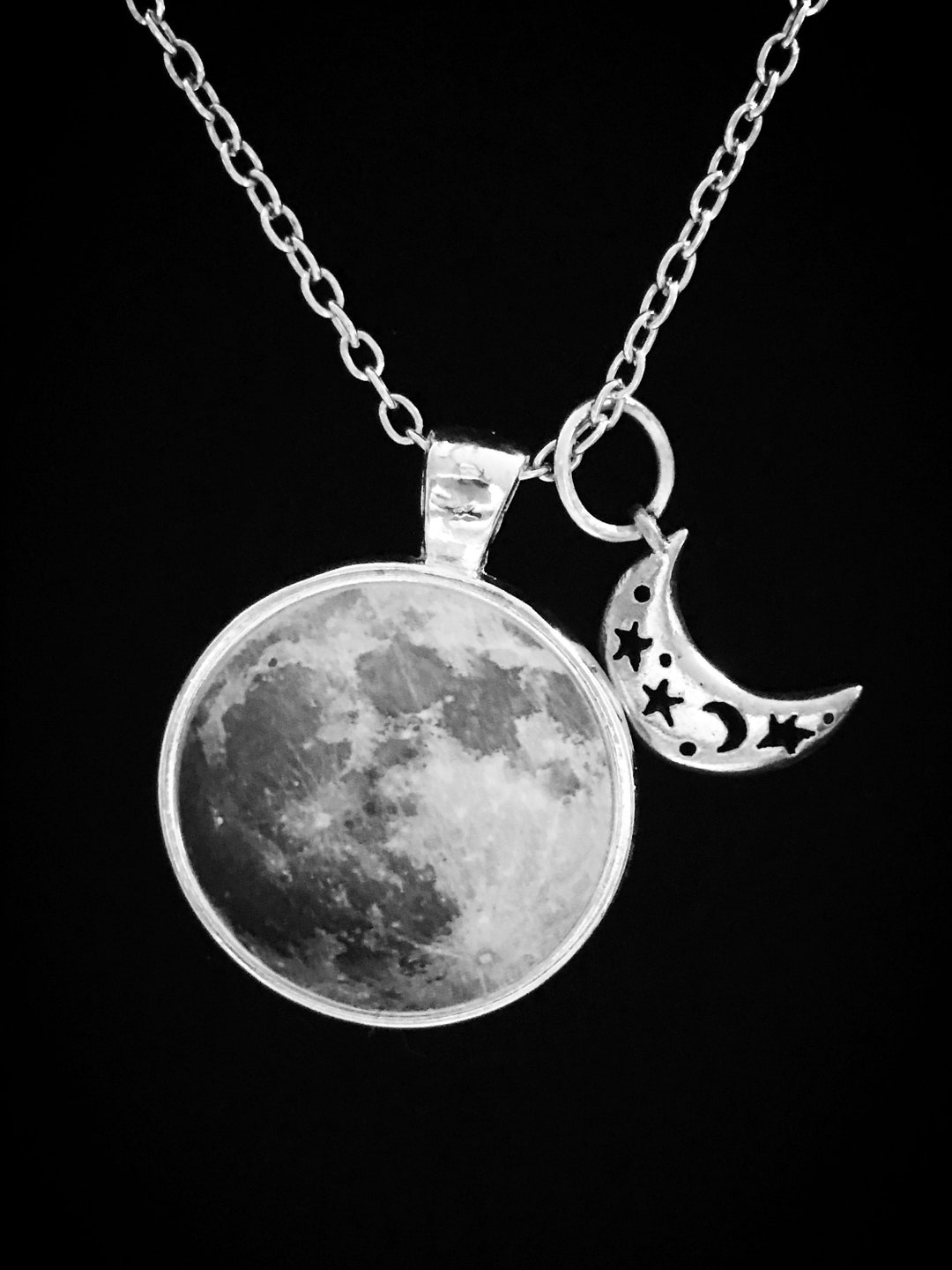 Full Moon Necklace, Celestial Necklace, Crescent Moon Necklace, Best ...