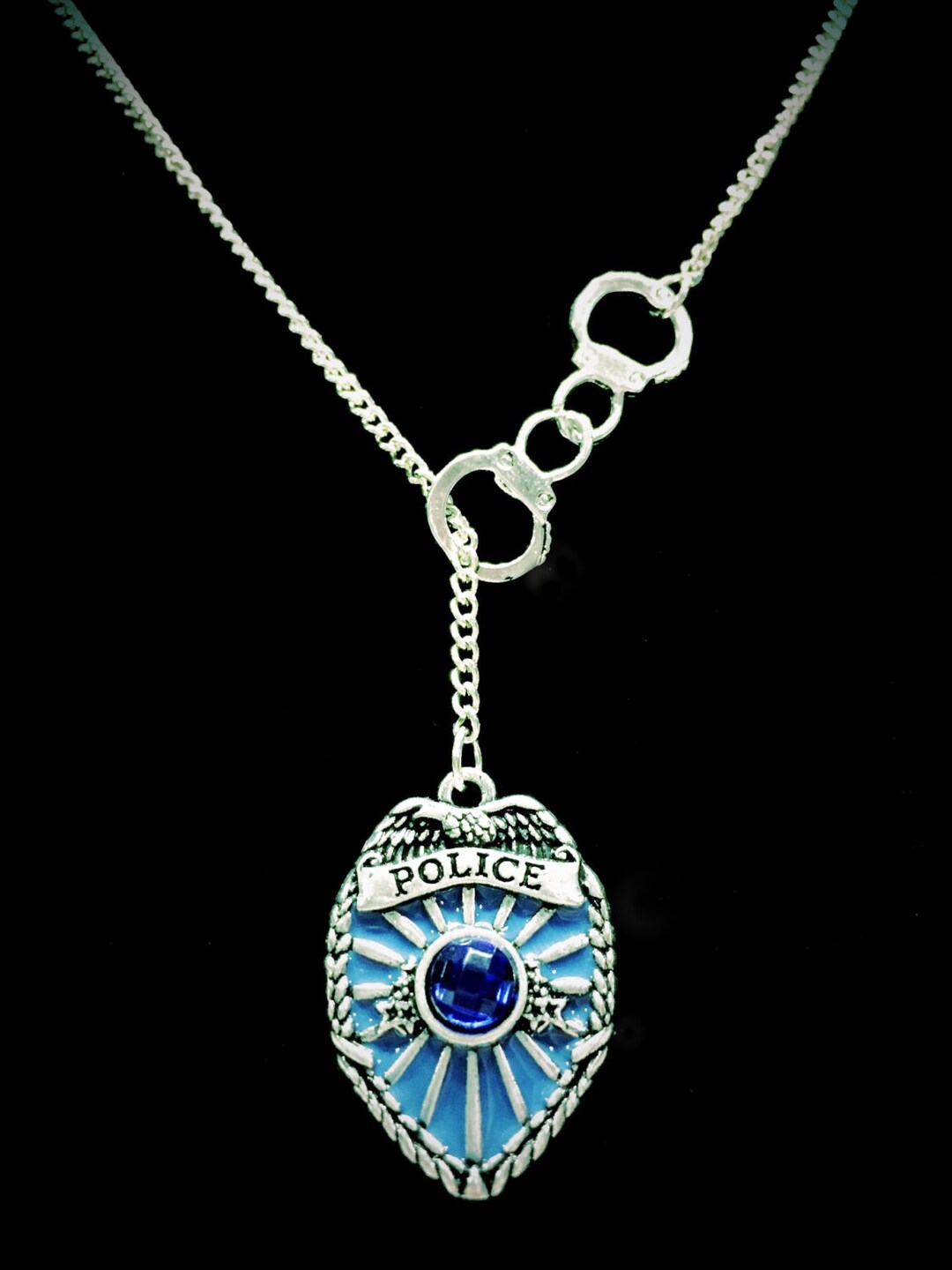 Police Necklace, Police Wife Necklace, Police Jewelry, Handcuffs ...