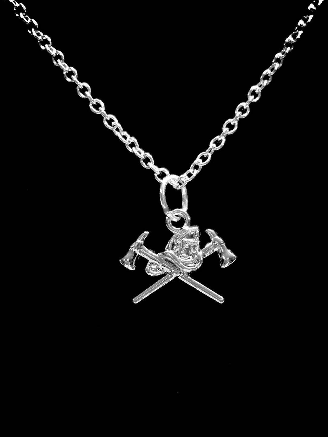 Firefighter Necklace, Firefighter Jewelry, Fire Axe Fireman Wife ...