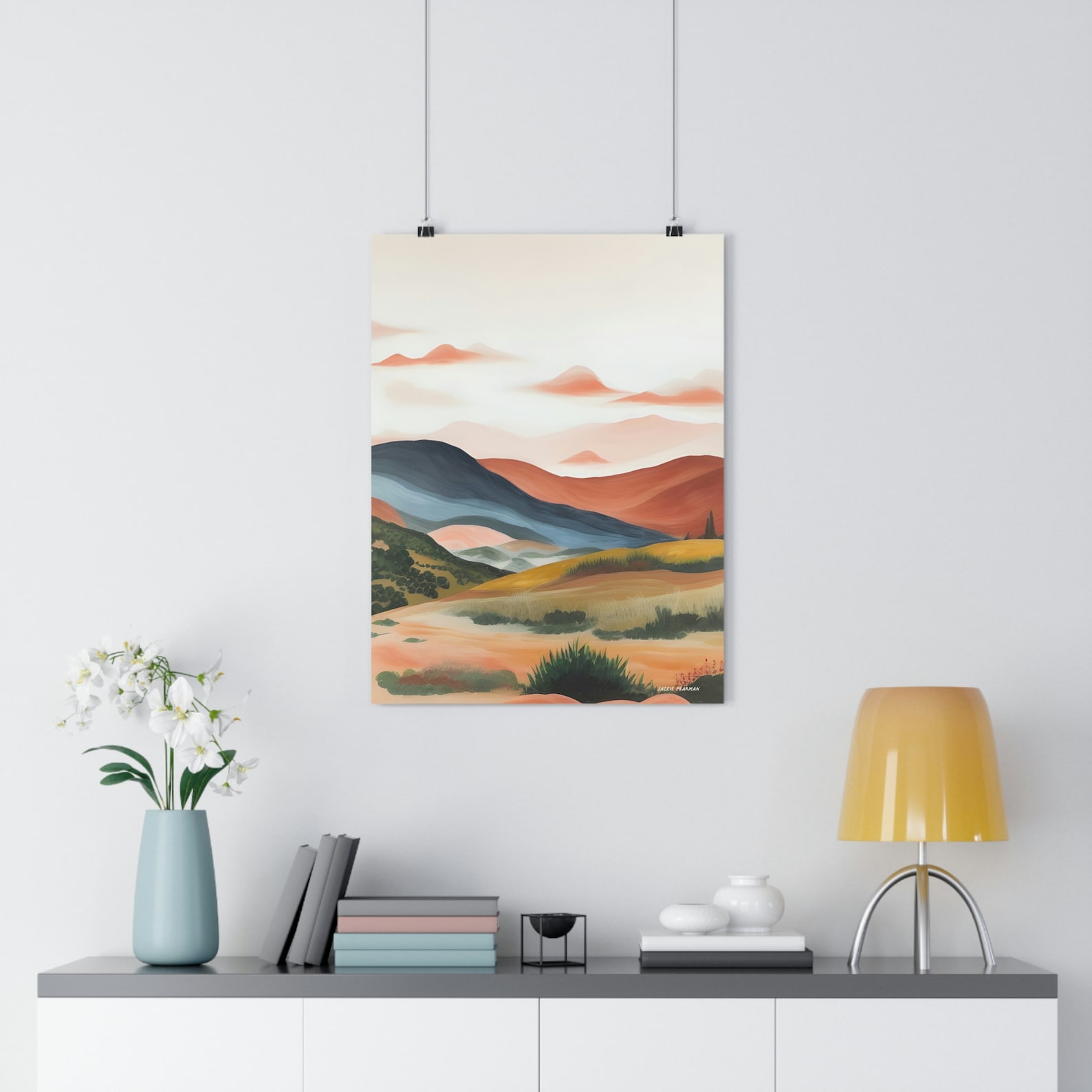 Mountain | Bold Landscape | Modern | Giclée Art Print - Etsy