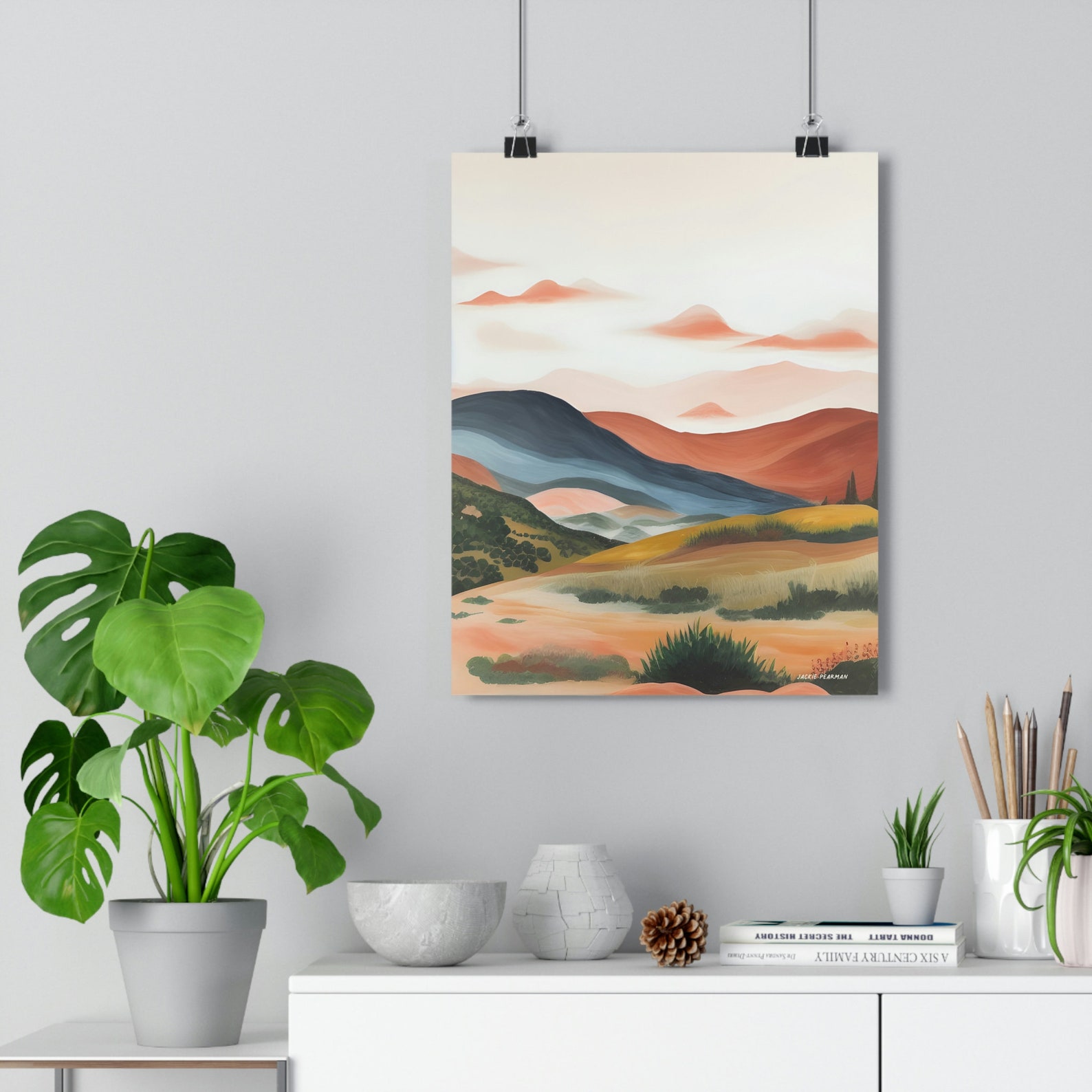 Mountain | Bold Landscape | Modern | Giclée Art Print - Etsy