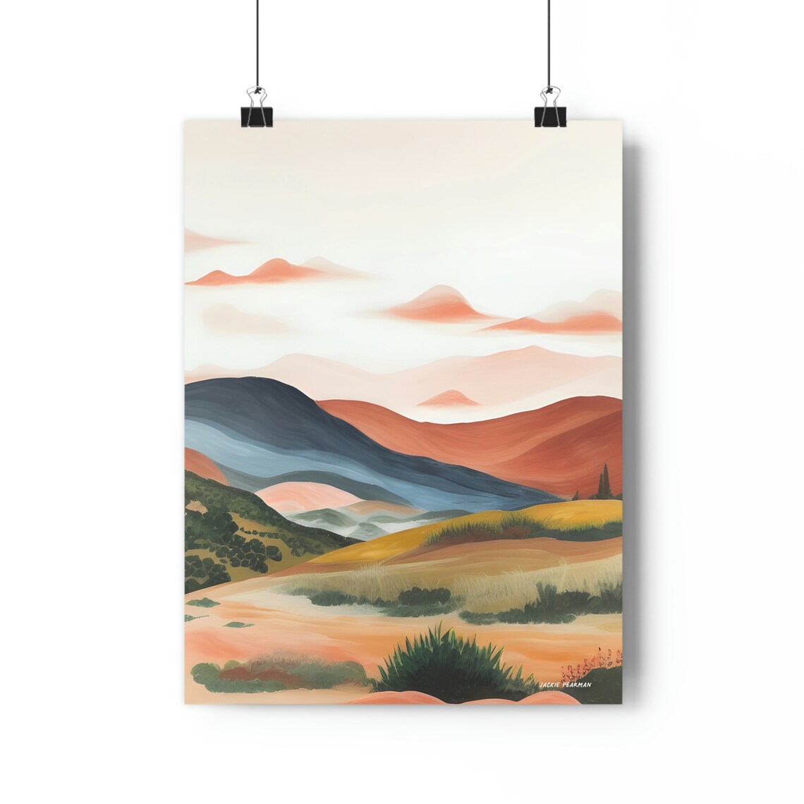 Mountain | Bold Landscape | Modern | Giclée Art Print - Etsy