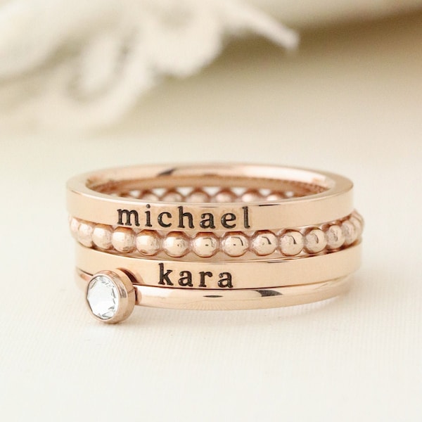 Personalized Rings - Etsy