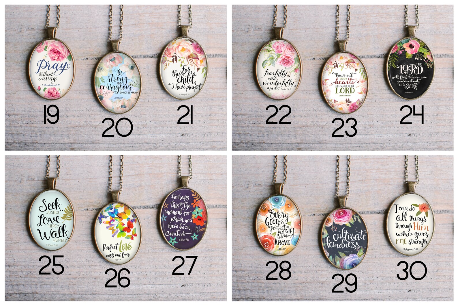 Bible Verse Necklace Scripture Jewelry Scripture Jewelry - Etsy