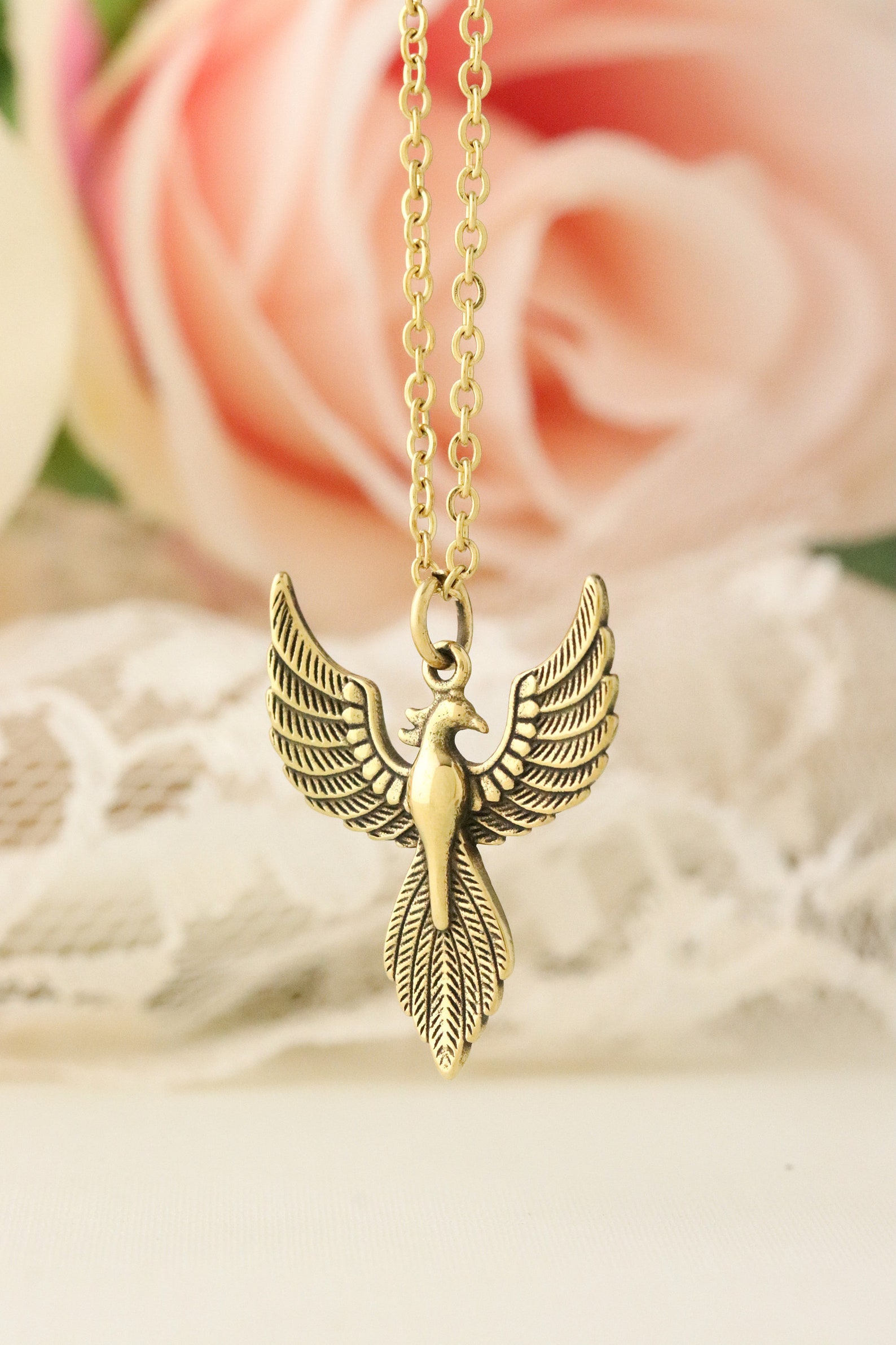 Phoenix Necklace | Phoenix Bird Necklace | Mens Phoenix Necklace ...