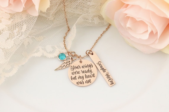 Your wings were ready but my heart was not urn necklace store