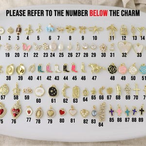 Custom Charm Necklace | Gold Charm Bracelet | Design Your Own Charm ...