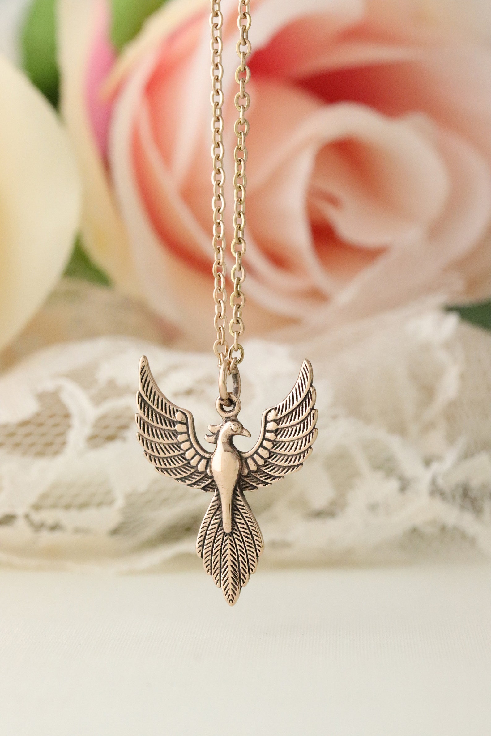 Phoenix Necklace | Phoenix Bird Necklace | Mens Phoenix Necklace ...