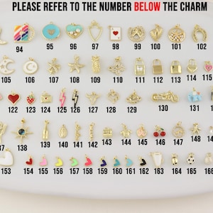 Custom Charm Necklace | Gold Charm Bracelet | Design Your Own Charm ...