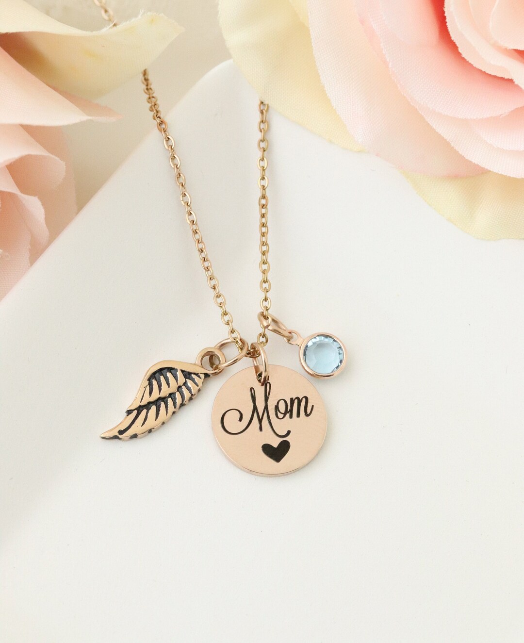 Mom Memorial Necklace | Custom Memorial Jewelry | Custom Memorial ...