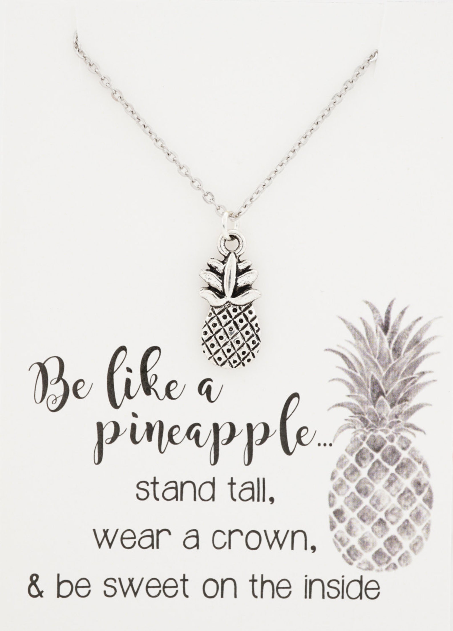 SALE!! Be a Pineapple - Be Like a Pineapple - Pineapple Necklace ...