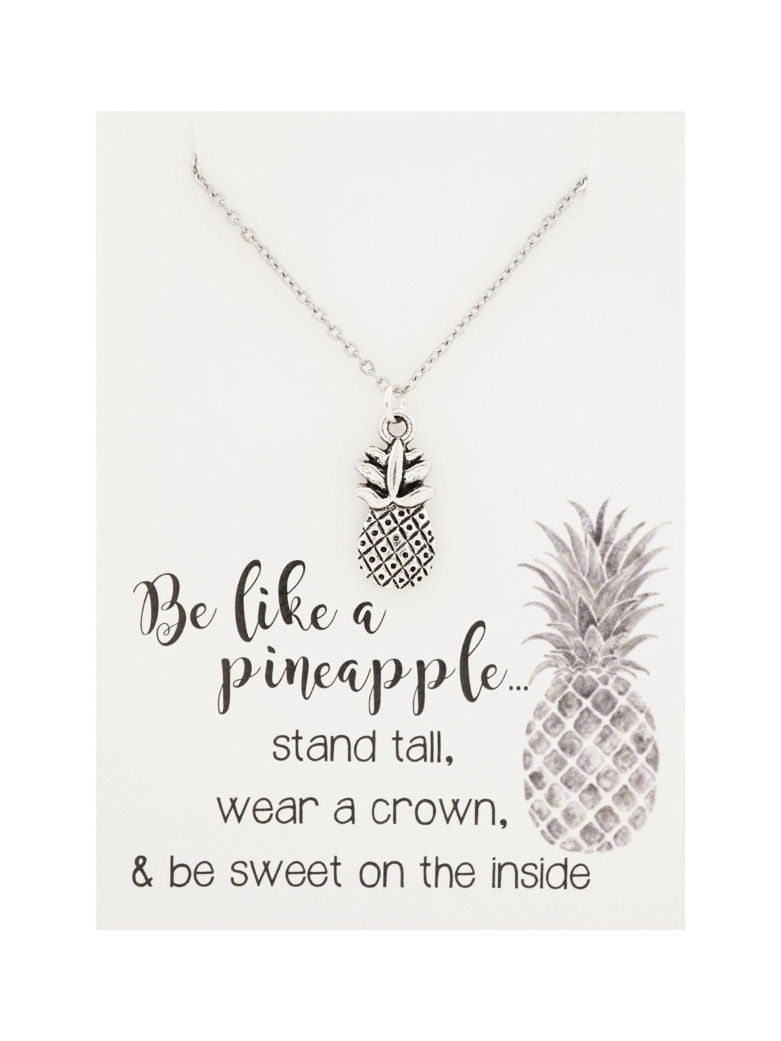 SALE!! Be a Pineapple - Be Like a Pineapple - Pineapple Necklace ...
