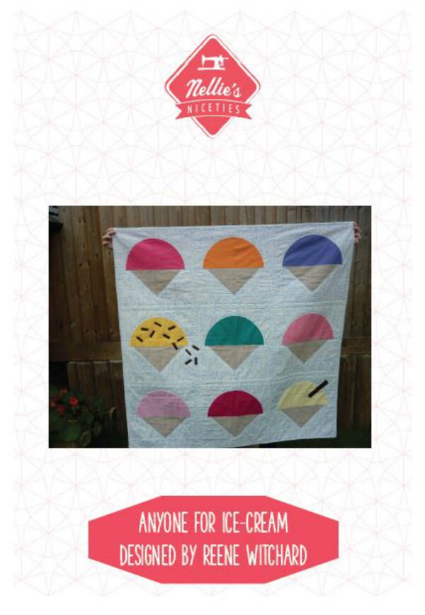 Anyone for Ice-cream Quilt Pattern by Nellie's Niceties - Etsy