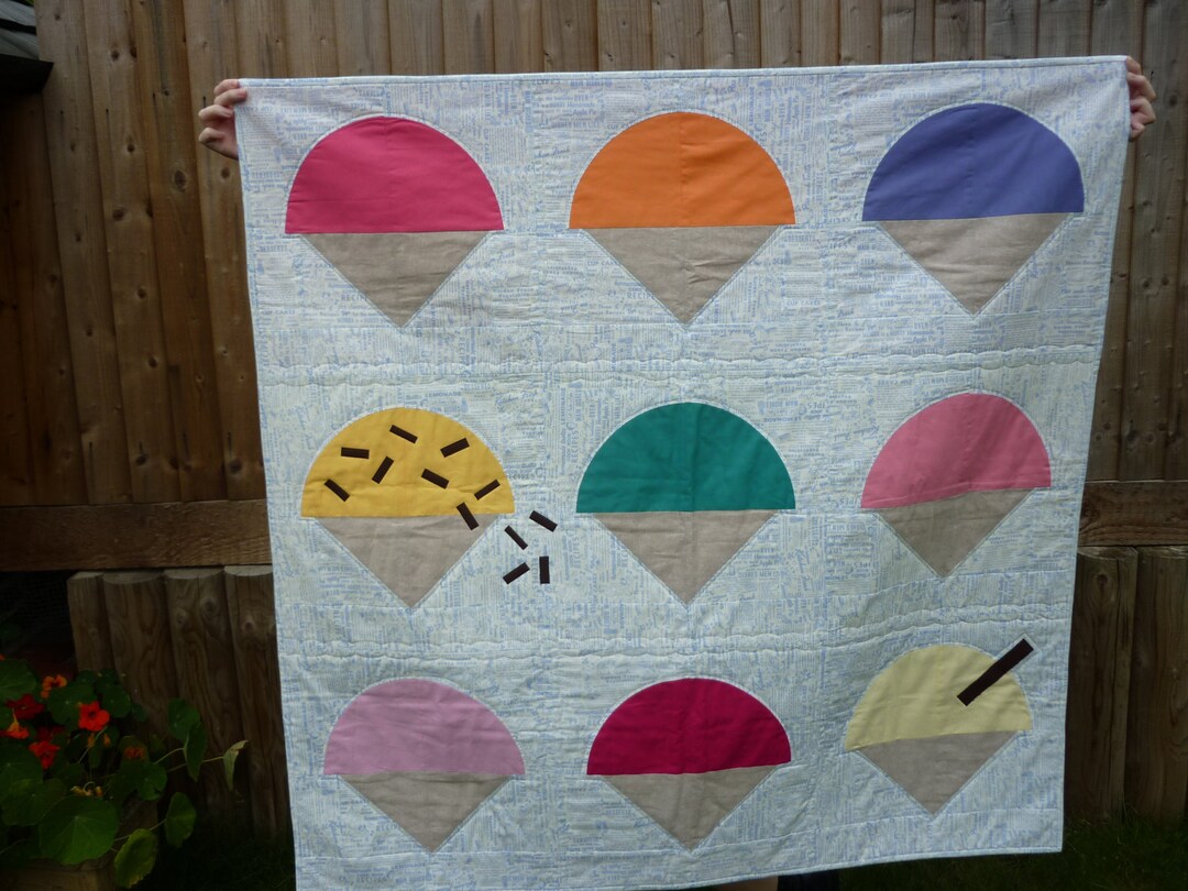 Anyone for Ice-cream Quilt Pattern by Nellie's Niceties - Etsy