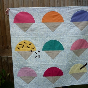 Anyone for Ice-cream Quilt Pattern by Nellie's Niceties - Etsy