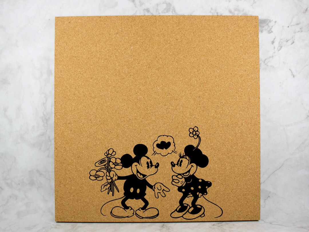 Mickey and Minnie Pin Cork Board - Etsy
