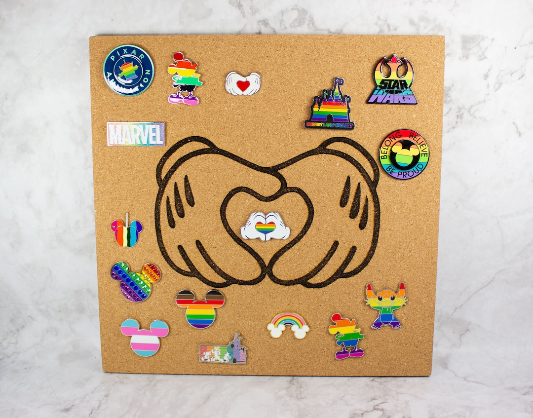 Disney Pride Heart Hands Pin Board - Etsy
