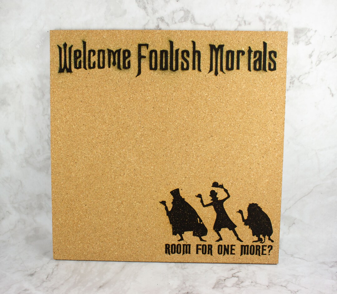 Haunted Mansion Foolish Mortals Disney Pin Board - Etsy