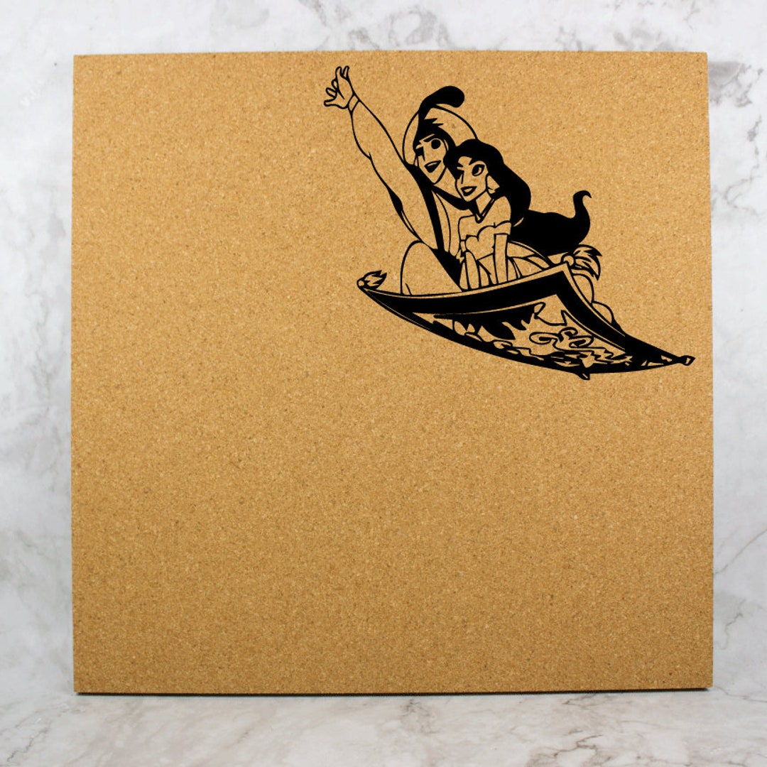 Aladdin Jasmine Flying Carpet Disney Pin Cork Board - Etsy