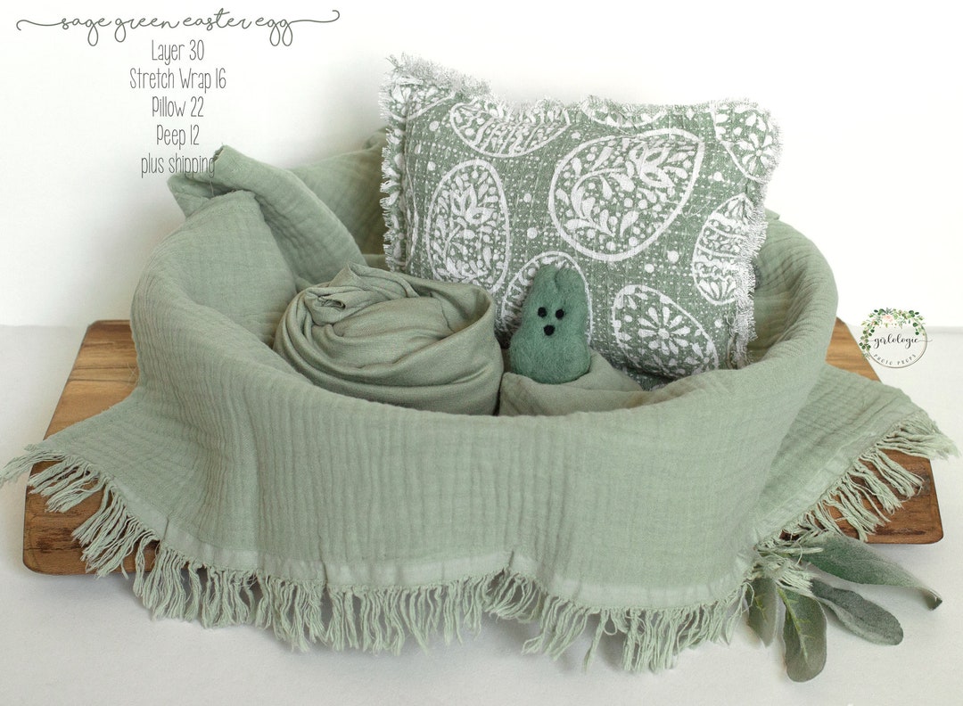Easter Egg Prop Pillow * Easter Prop * Spring Photo Prop * Sage Green ...